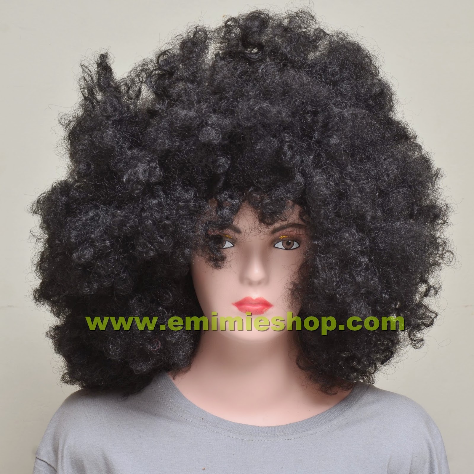 Wig Kribo Hitam Besar Jual Sedia Jasa Aksesoris Props Photobooth ...