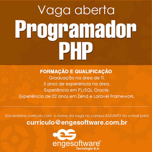 Emprego para Programador PHP - 06.06.18