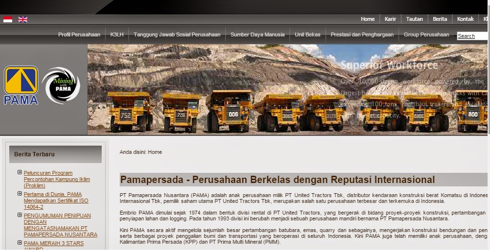 Loker Surakarta Terbaru PT Pamapersada Nusantara | Loker Surakarta