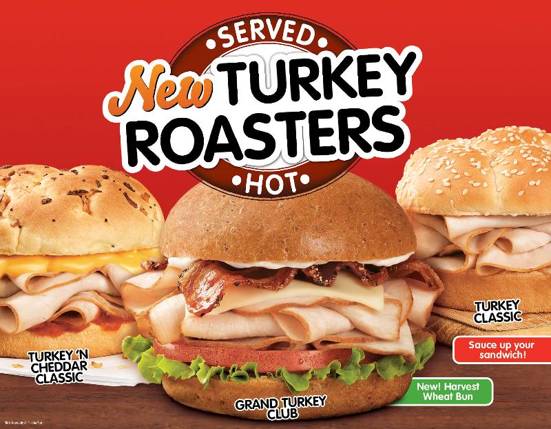 FREE IS MY LIFE: FREE Arby's Turkey Roaster Sandwiches on 9/6 from 11am-1pm