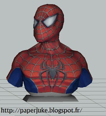 Spiderman Bust Papercraft | Papercraft Paradise | PaperCrafts | Paper ...