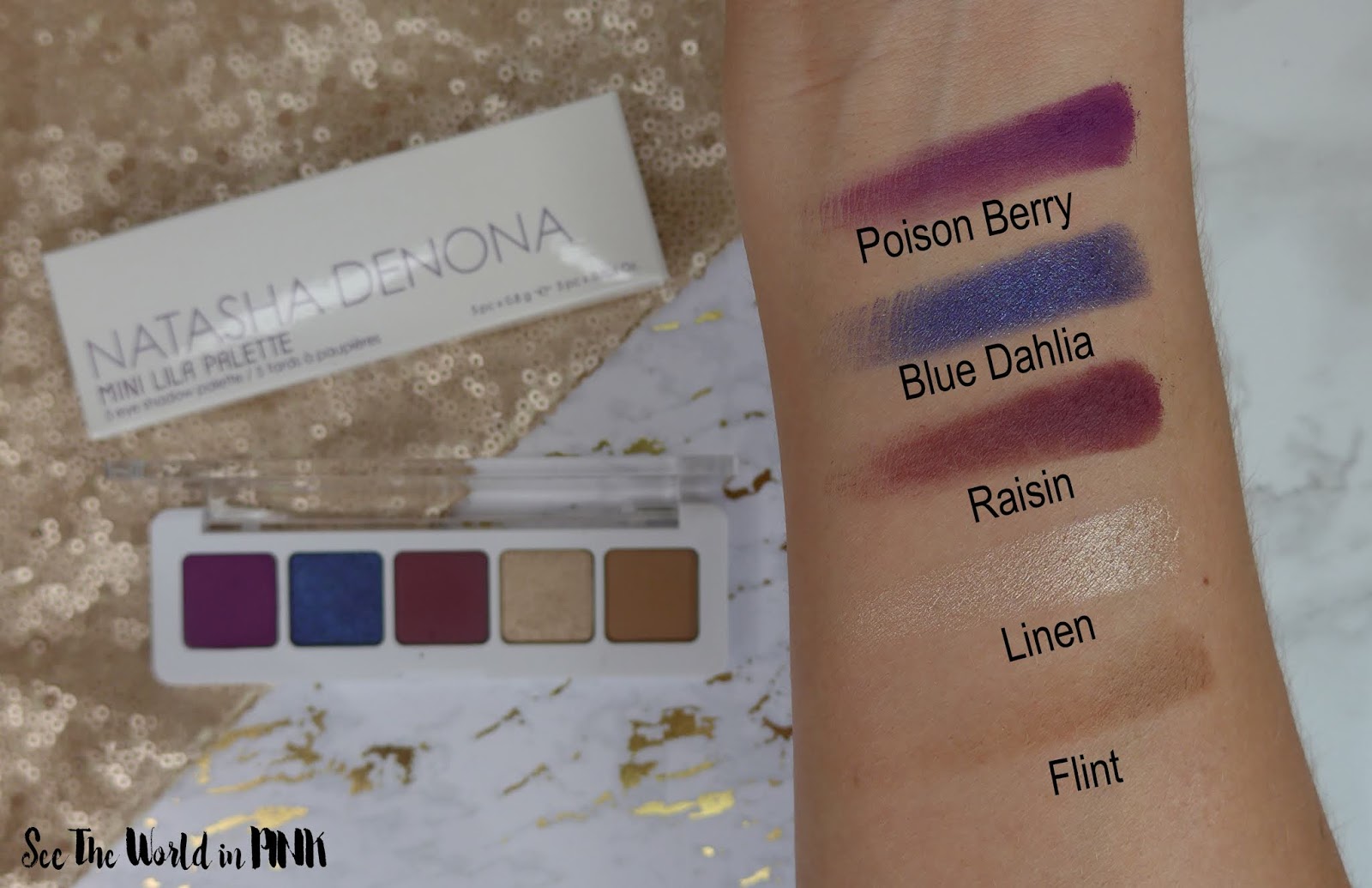 Natasha Denona Mini Lila Eyeshadow Palette - Swatches, Makeup Look and ...