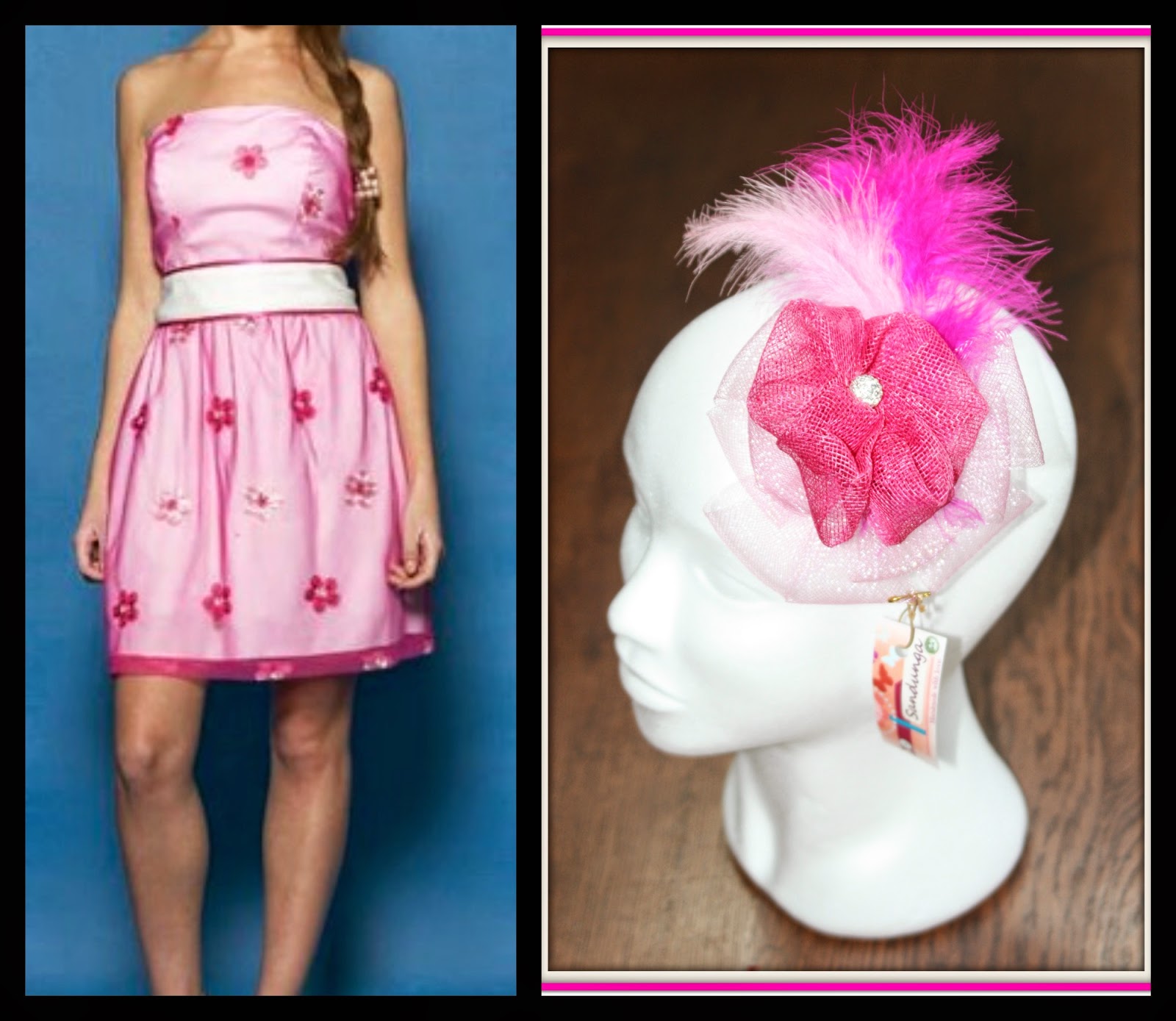 Sandunga Complementos: VESTIDOS & TOCADOS: Combinaciones con rosa