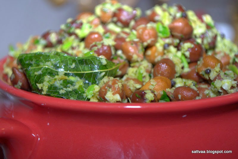 Sattvaa: Kadle Kalu Usli a.k.a black chana Sundal a.k.a sauteed black ...