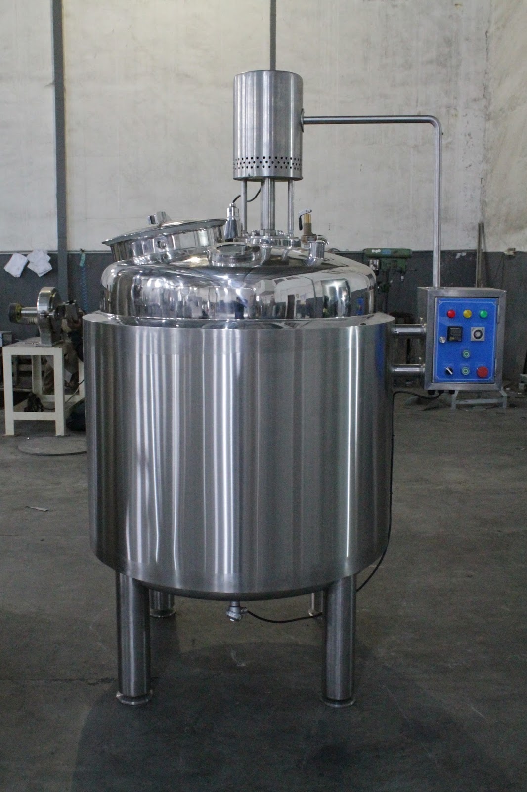 MESIN FARMASI: TANGKI MIXER TURRAX DOUBLE JACKET