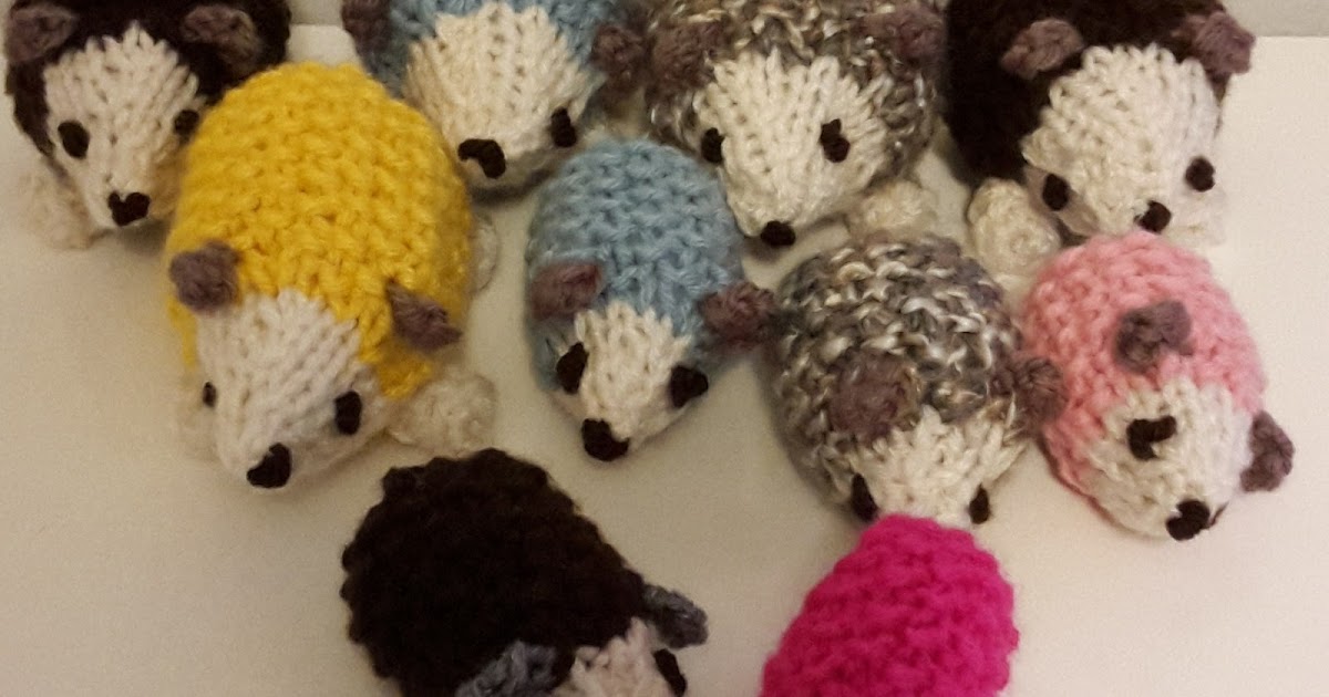 Daisies and Buttercups: Free Knitted Hedgehog Pattern