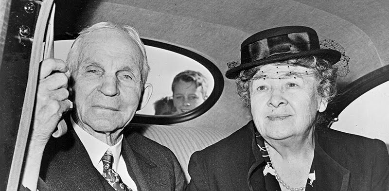 A proud Clara Ford with her industrialist husband