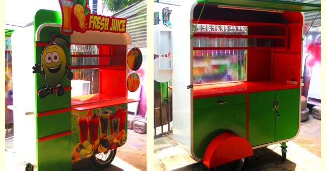 Mobile Drink Carts-Fruits Juice Carts - Food and Baverage carts Design idea