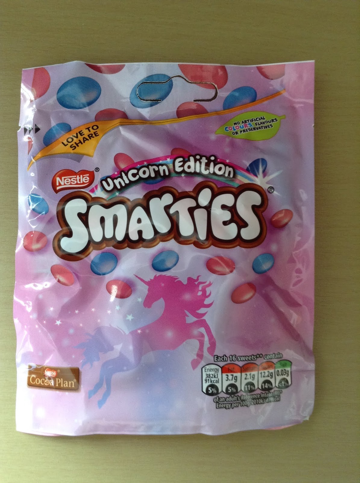 Unicorn Smarties Limited Edition UK