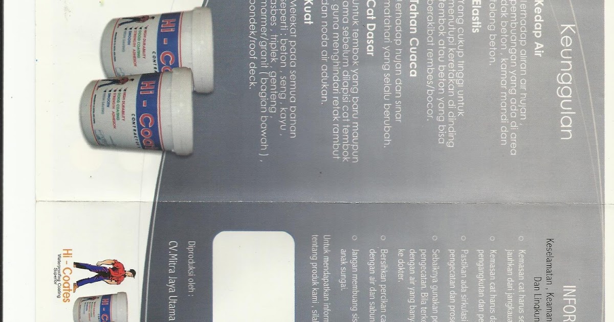 WATERPROOFING MEMAKAI BAHAN SIKA/FOSROC: Brocure prodact