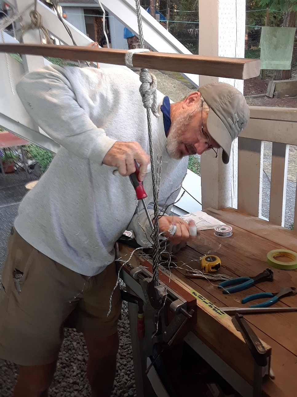 Building a 34 ft Lyle Hess Falmouth Cutter: Rigging