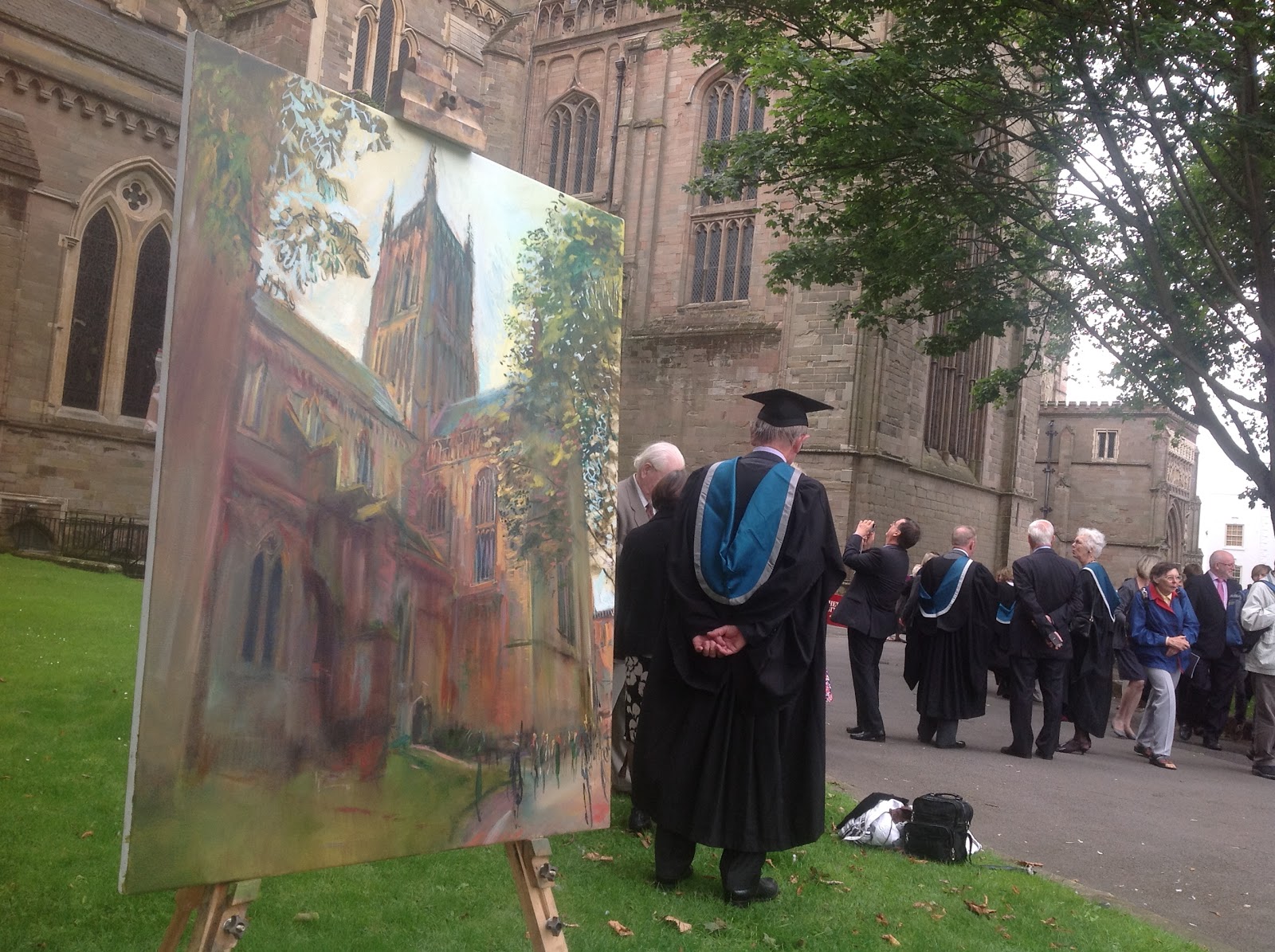 Year of the Boat: Oil Painting 43 - Worcester Cathedral