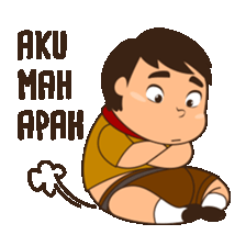 Kumpulan Gambar Kartun Sticker Transparan Anak Pramuka Unyu