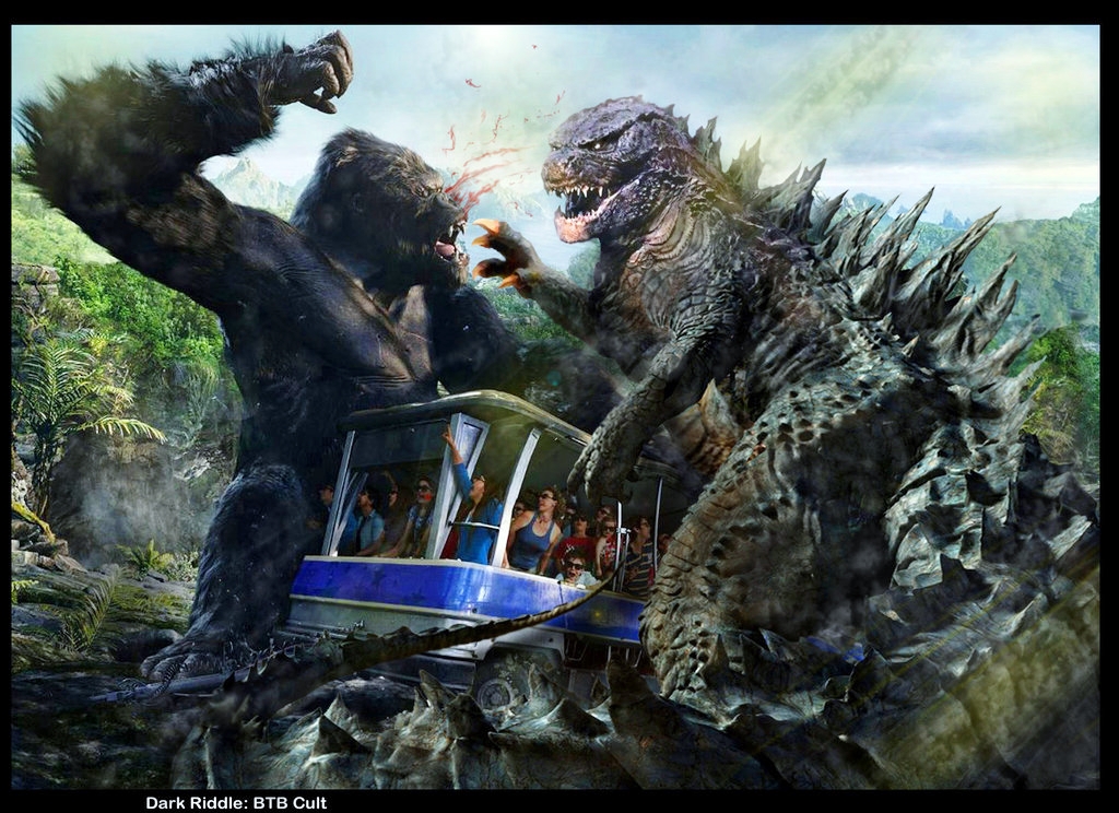 Trump (King Kong) Meets Godzilla (Blumenthal)