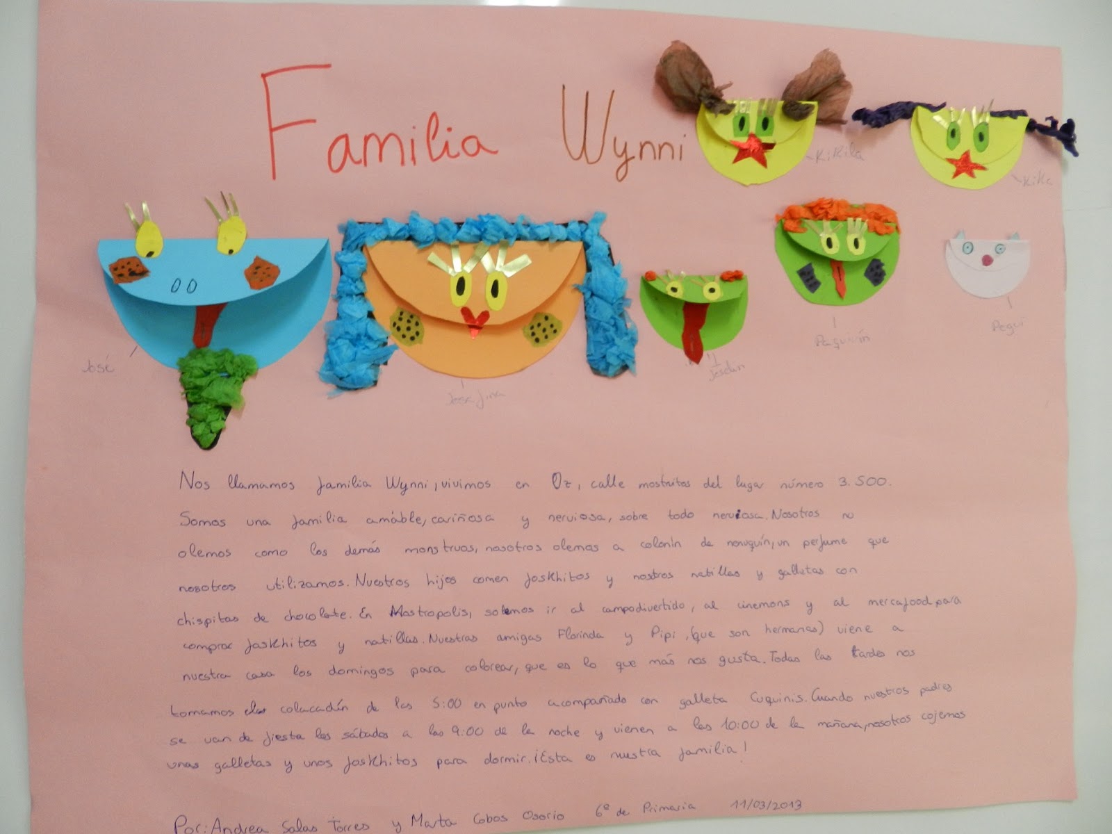 BIBLIOTECA DEL C.E.I.P. SAN JUAN DE DIOS: Descripción de monstruos