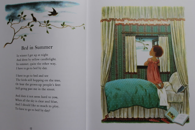 Books and Umbrellas: Bed in Summer--Stevenson and Gyo Fujikawa