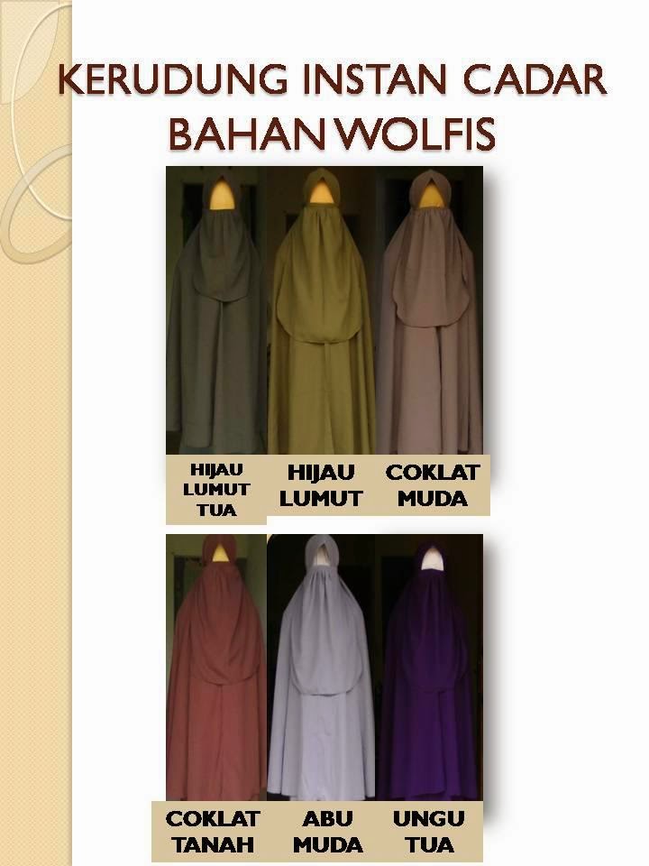 jilbab cadar bahan wolfis | Busana Muslim Murah