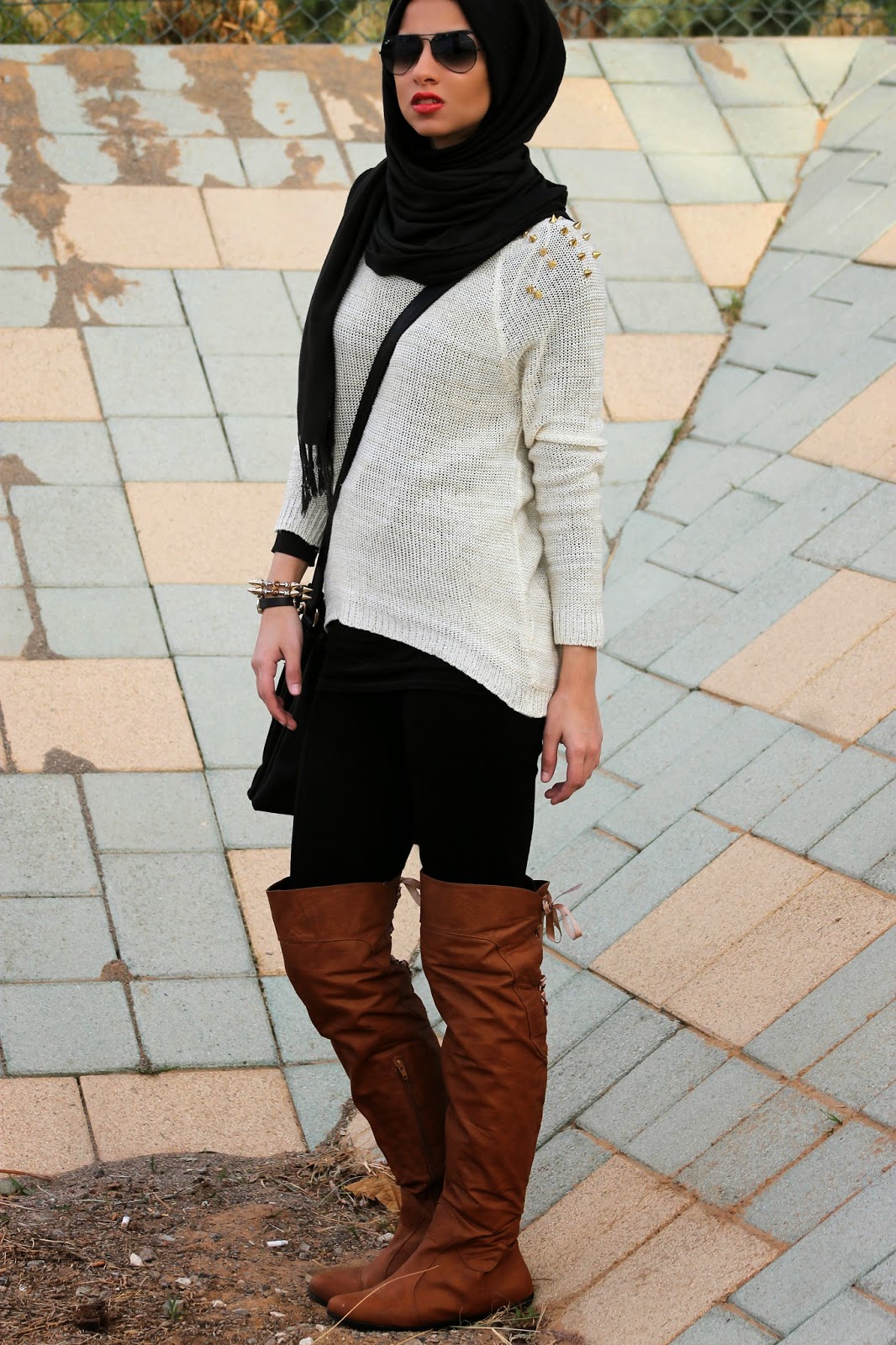 Hijab Fashion through my eyes: Knee High Boot