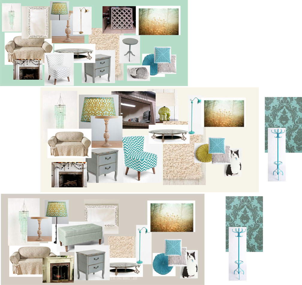 House Stuff Works: Mood Boards: Turquoise Living Room