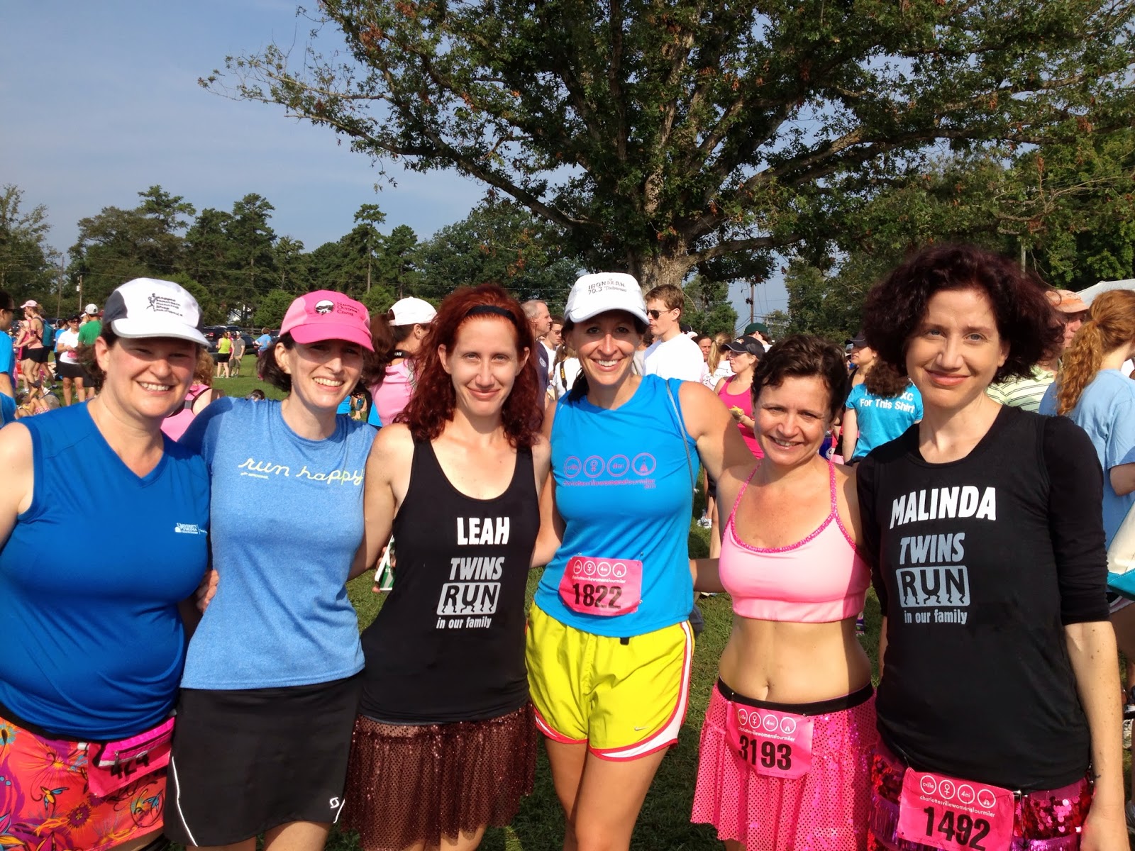 TWINS RUN in our family: Charlottesville Women's Four Miler