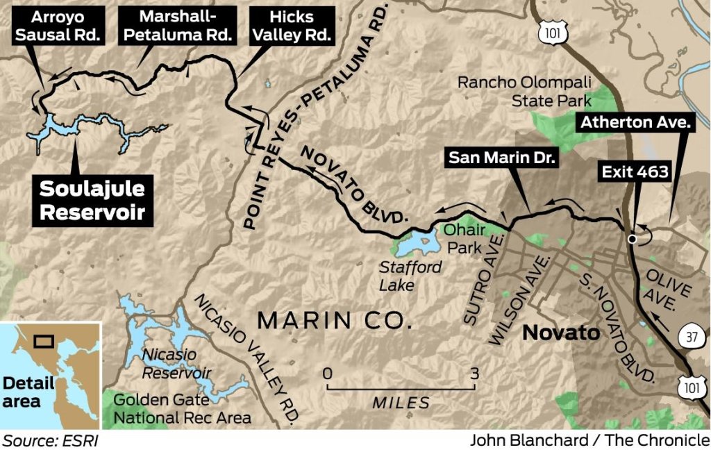Wes' Travels to California Lakes: Nicasio Reservoir - Marin County ...