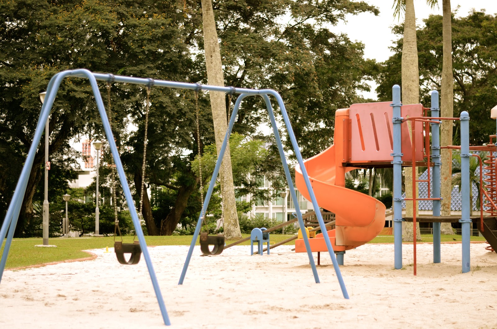 Chloe WL: Old school playground with B Love :)