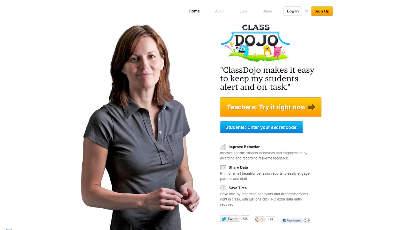 ClassDojo Review | Teacher and his iPad