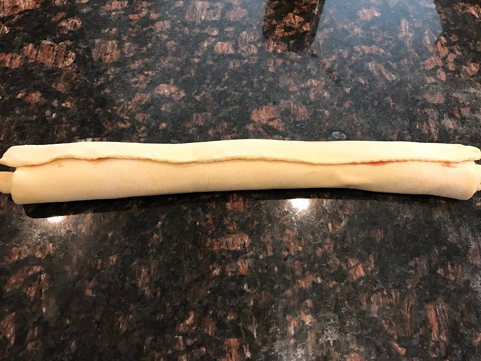 Strawberry Candy Cane Strudel