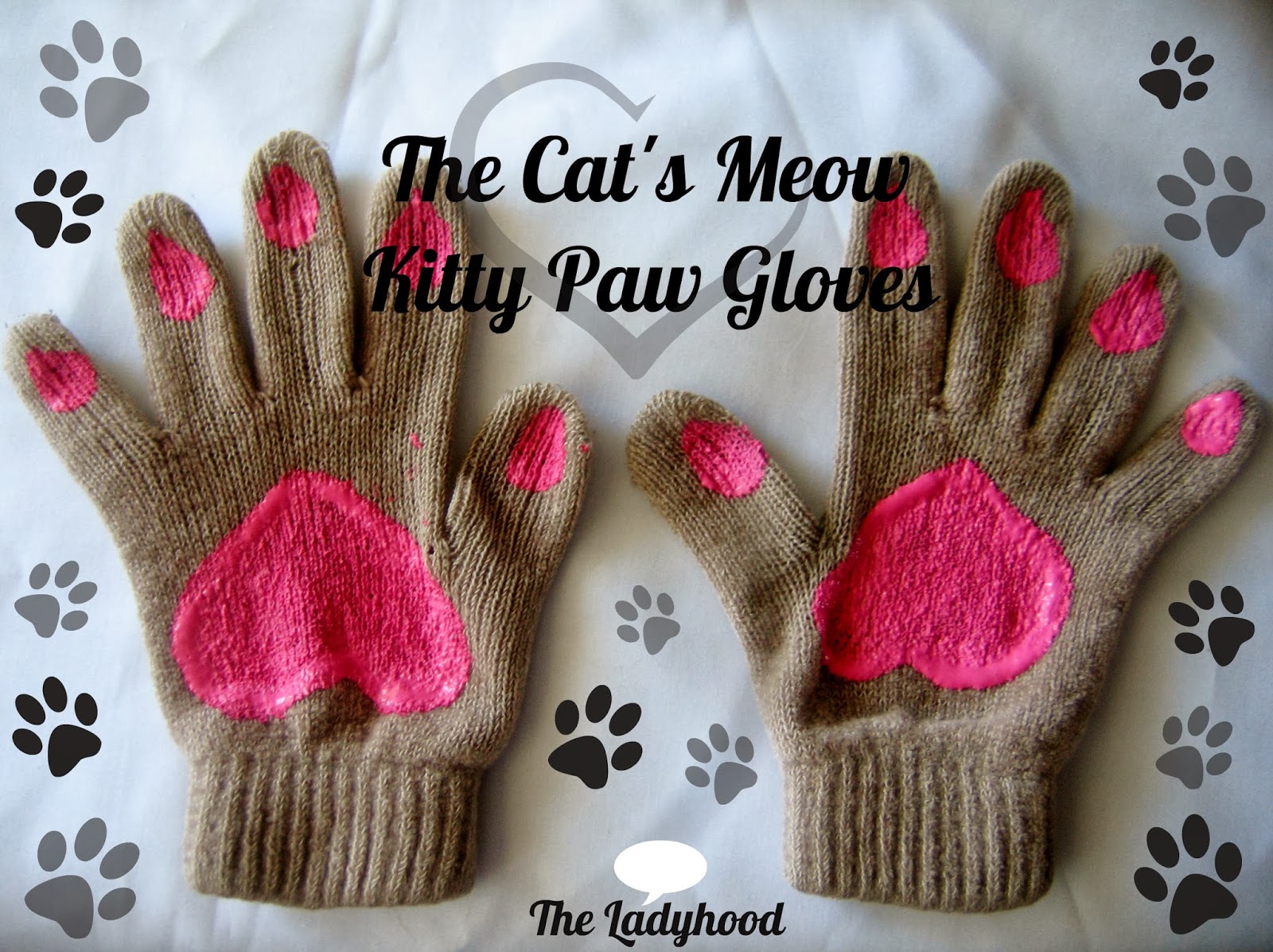 The Darling Petite: The Cat's Meow *DIY* Kitty Paw Gloves