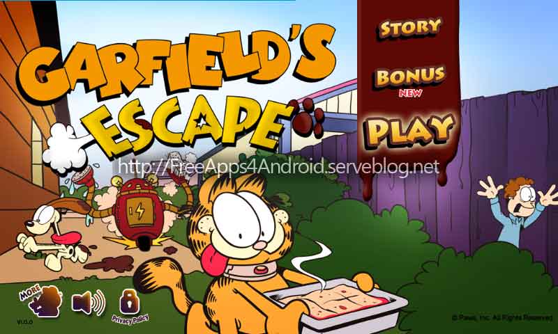free download apps android : Free Games 4 Android: Garfield's Escape v1.0.1