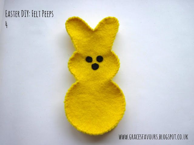 Grace's Favours - Craft Adventures: How To - Felt Easter Peeps Bunnies ...