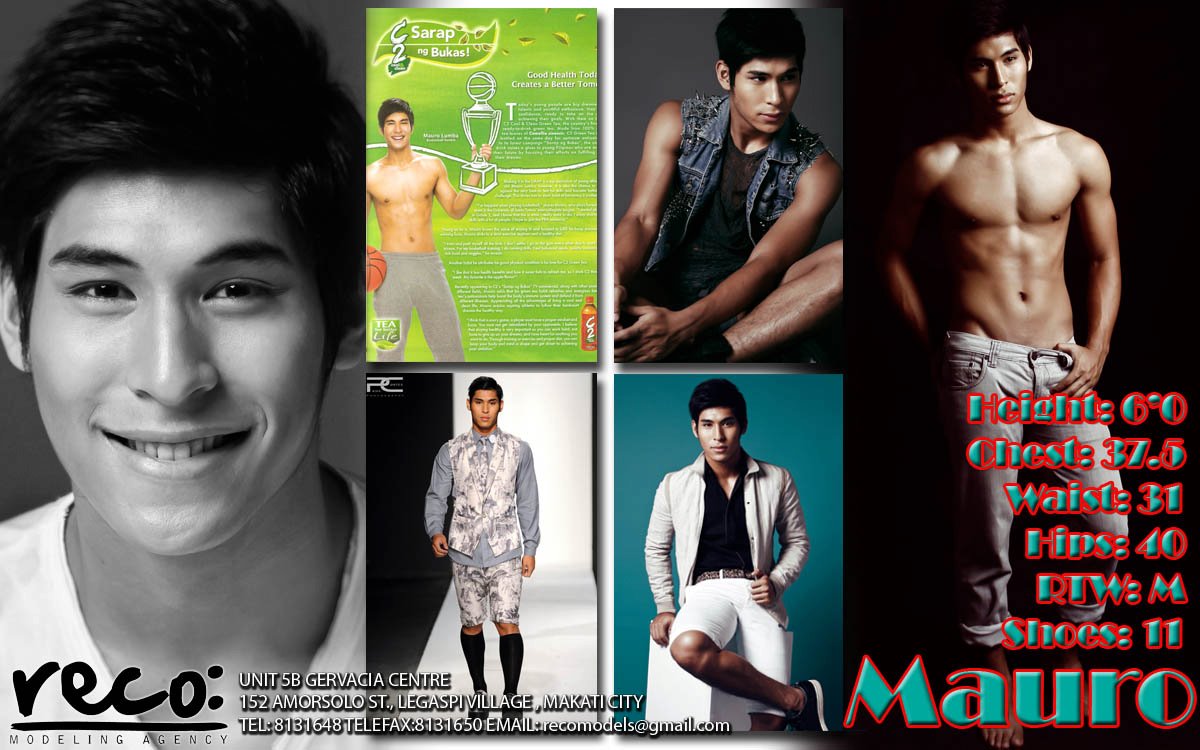 DEMIGODS: Model Setcard: Mauro Lumba