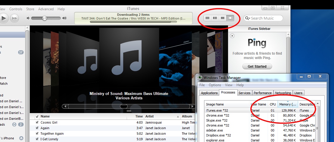 Reduce Memory Usage and Speed Up iTunes in Windows - Daniel Bs Tech Blog