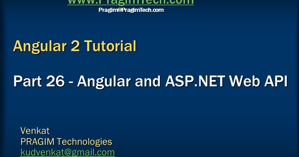 Sql Server Net And C Video Tutorial Angular And Aspnet Web Api 1852