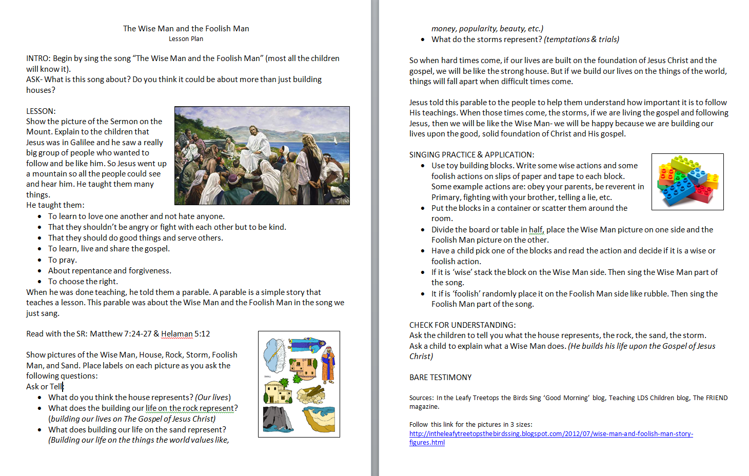 The Primary Pad: The Wise Man and the Foolish Man