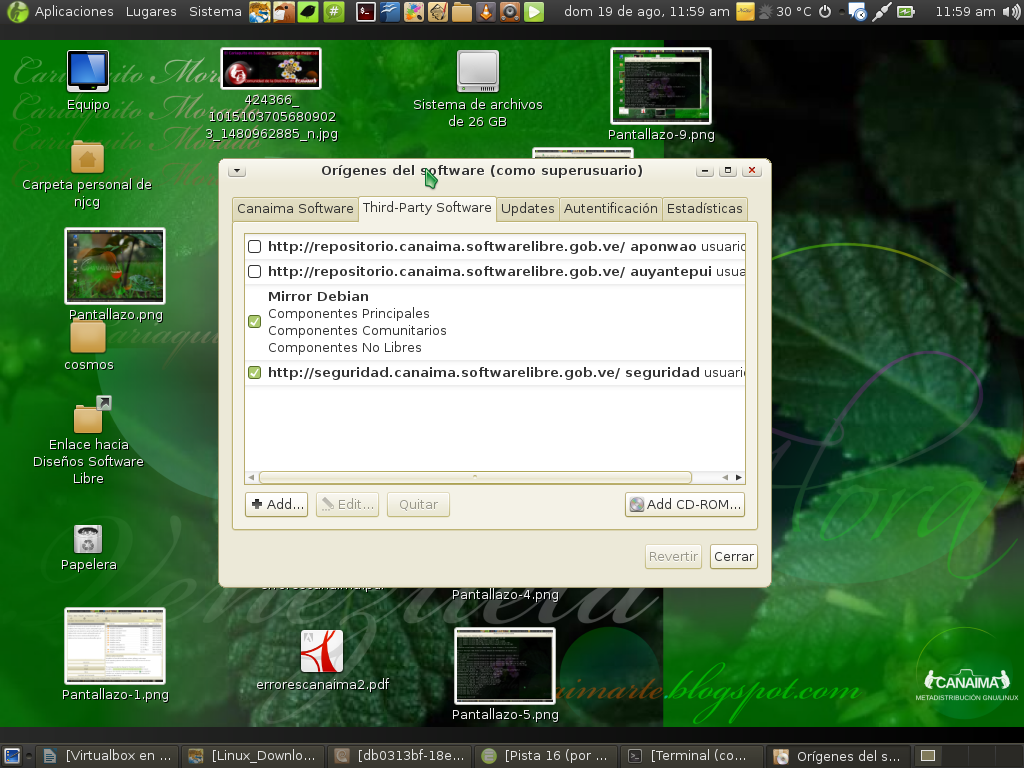 EnCanaimArte: Virtualbox en Canaima 3.0 “Roraima” (Instalación por consola)