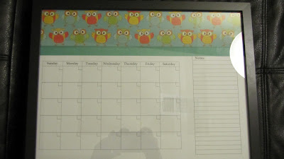Adventures in DIY: Dry Erase Calendar: Take 3