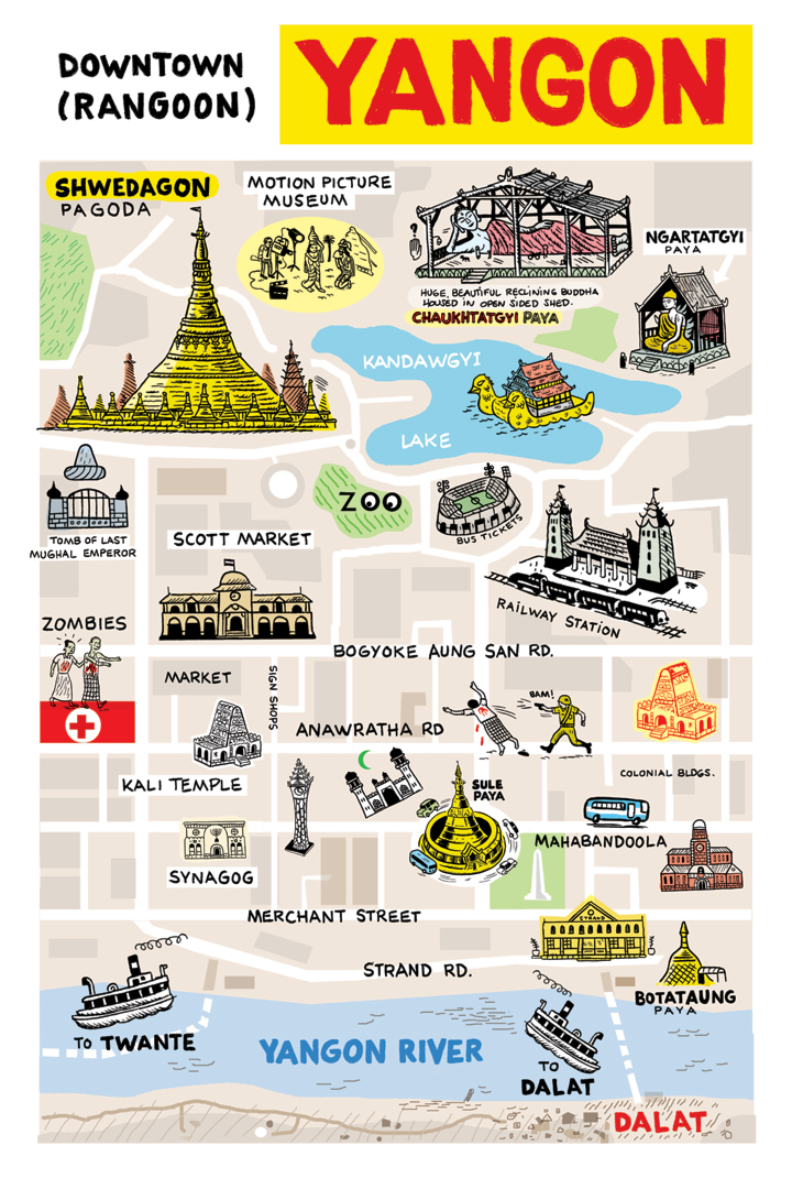 asiaddict: Yangon Map