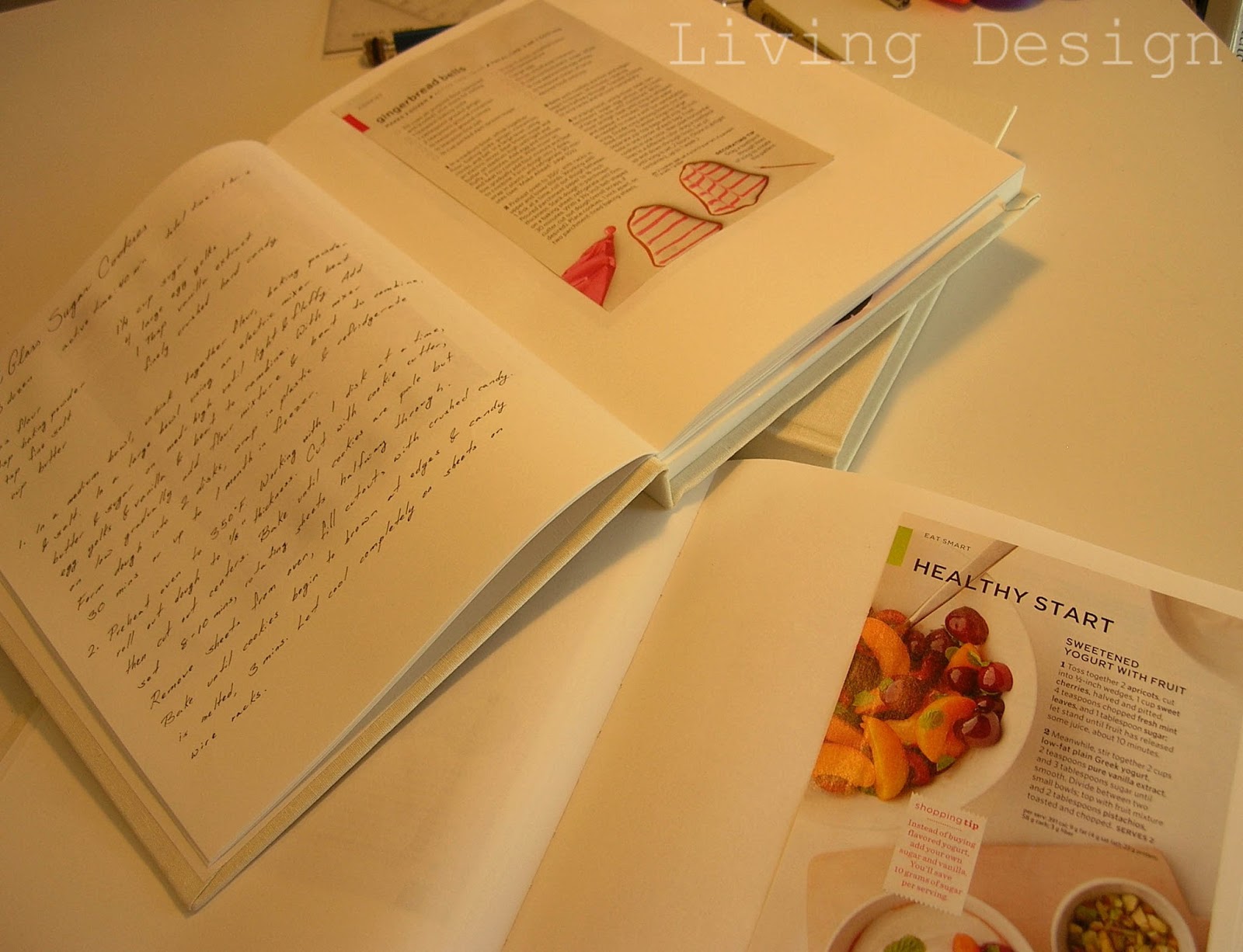 Living Design: A Month of Small Fixes: Organized Recipes