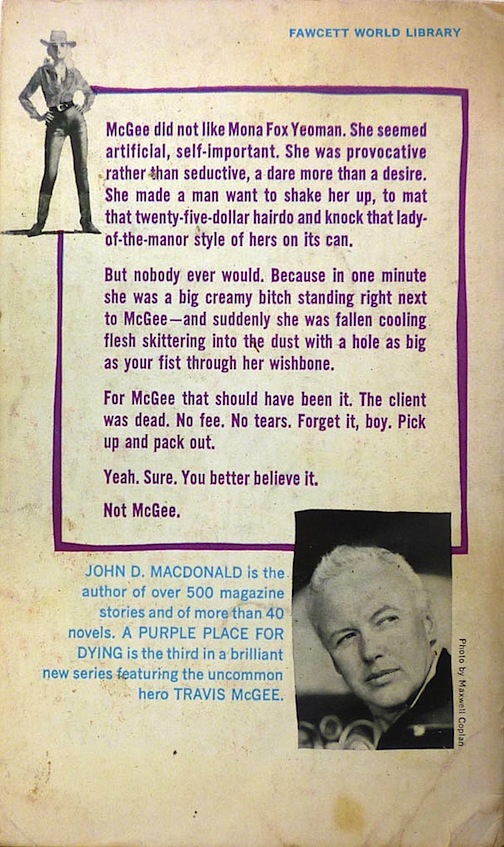 Existential Ennui: Travis McGee in A Purple Place for Dying by John D ...