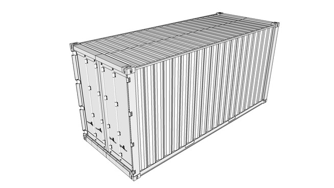 Shipping Container - 10'x20' - Sketchup Warehouse