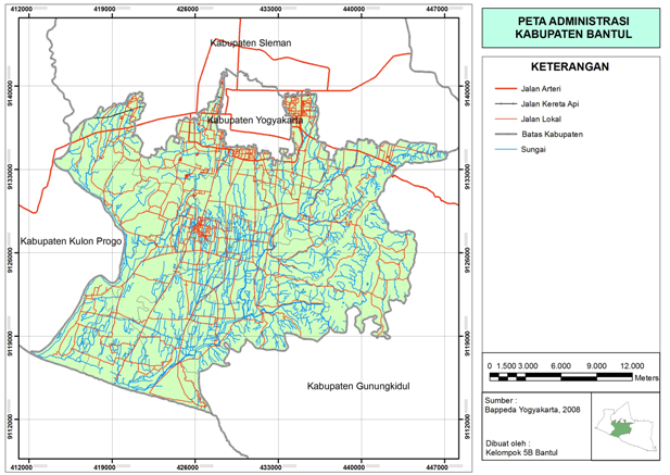 Bantul Magnificent: Kumpulan Peta Kabupaten Bantul
