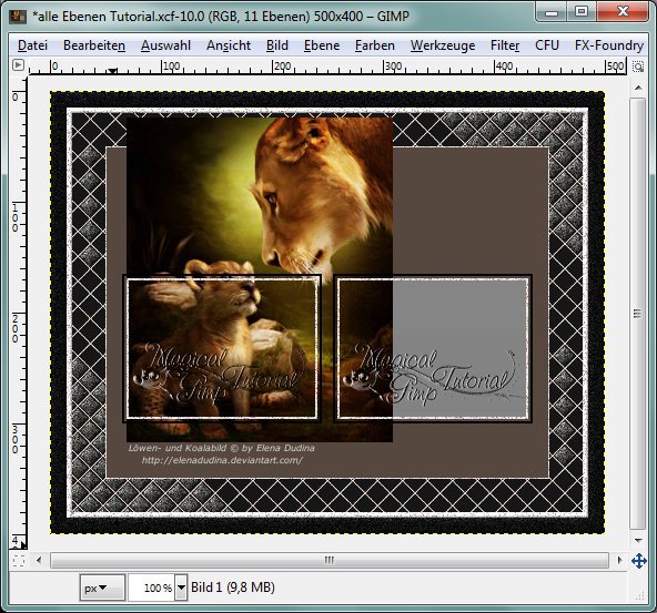 Magical Gimp-Tutorial: Gimp Tutorial "Wild Animals"