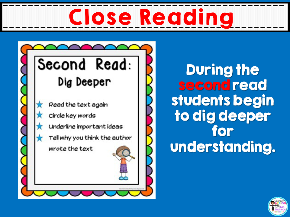 Primary Powers: Close Reading Freebie