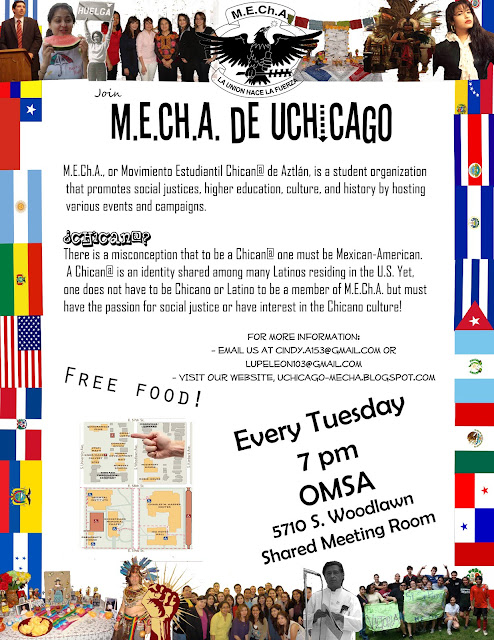 ¡La unión hace la fuerza!: Join M.E.Ch.A. de UChicago!