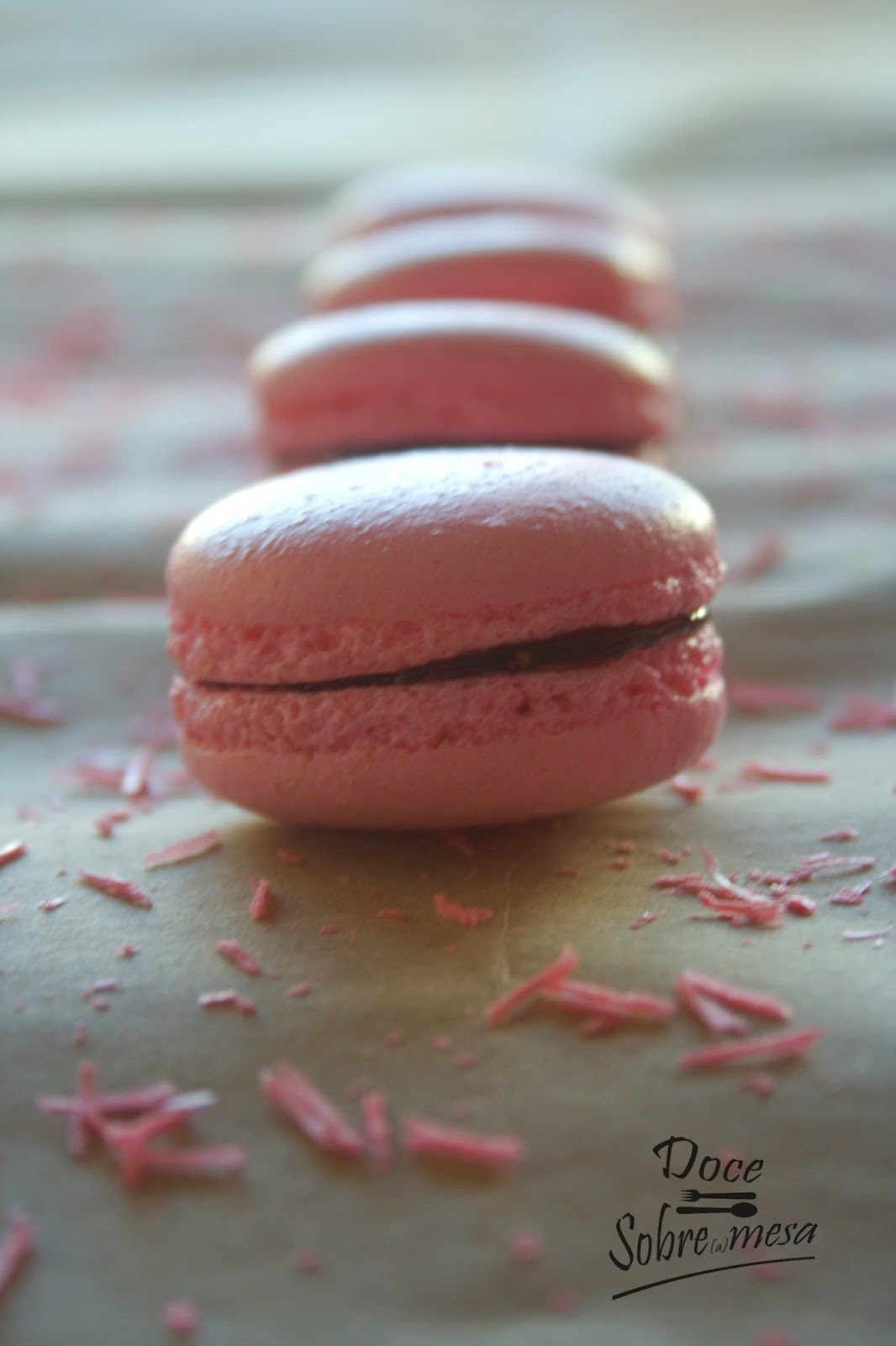 Doce Sobre(a)mesa: Macarons de Morango (Receita Bimby)