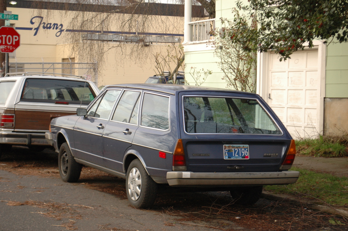 OLD PARKED CARS.: 1980 Volkswagen Dasher Diesel.