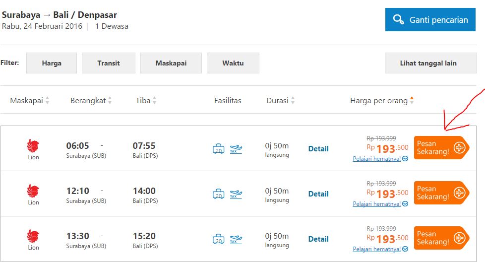 Cara pemesanan tiket di Traveloka: Tutorial Cara Memesan Tiket Di Traveloka