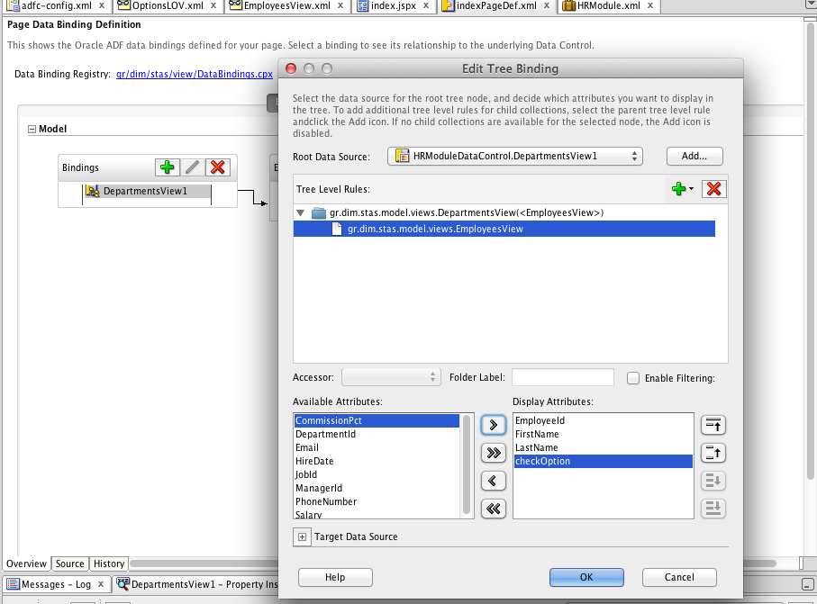 Born To Debug Adf Radio Group Inside An Af Tree Table Through A Transient Attribute Lov With