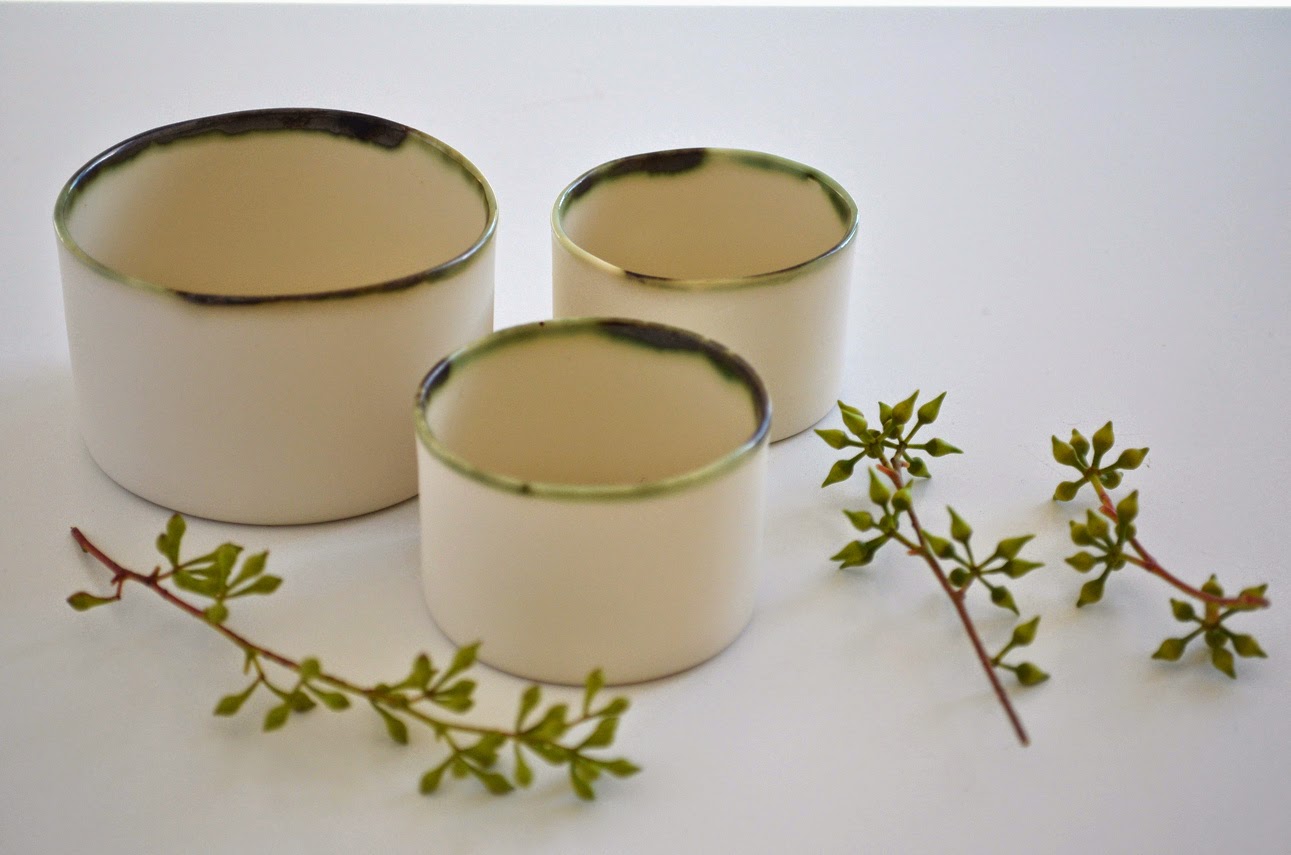 OTCHIPOTCHI: THREE GREEN RIM CUPS